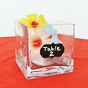 Allydrew Set of 24 Chalkboard Labels in Various Sizes for Organizing, Labeling, and Weddings - Fancy Rectangle