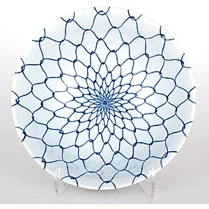 Happy Sales HSRBS-LTSM2, Multi Purpose Large Bowls Japanese Minoyaki Porcelain Ramen Bowl Set 34 fl oz With Melamine Spoons, Bamboo Chopsticks Noodle Bowls Set Made in Japan, Lotus design