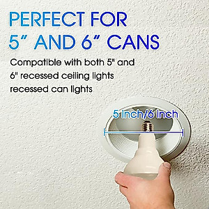 Energetic BR30 LED Bulb 65W 2700K Soft White Indoor Flood Lights, 650 lumens, E26 Base, 7500 Lifetime Hours, Non-Dimmable Bulbs for recessed Lighting, 20 Pack UL Listed