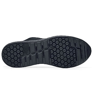 Shoes for Crews Everlight, Women's Non Slip, Breathable, Lace Up, Lightweight Work Shoes, Black,Size 9.5 Wide