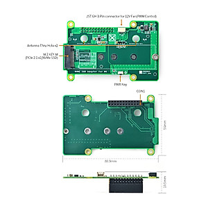 WayPonDEV NVMe SSD Adapter for NanoPi M4 LPDDR3 Rockchip RK3399 Single Board Computer