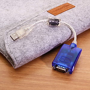 GearMo Windows 7, 8 and 10 Compatible USB Serial Adapter FTDI Chip RS232 DB-9 920K with TX/RX LED