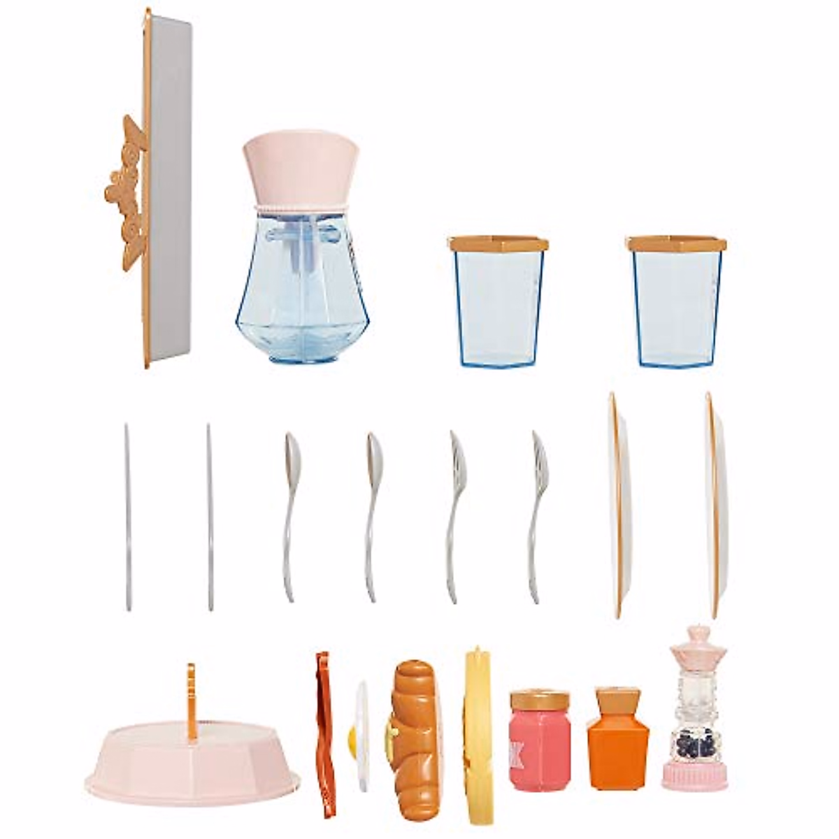 Disney Princess Style Collection Room Service Pretend Play Toy Set - with Serving Tray, Plate Cover, Pitcher & More for A Great Pretend Travel Experience - Girls Ages 3+