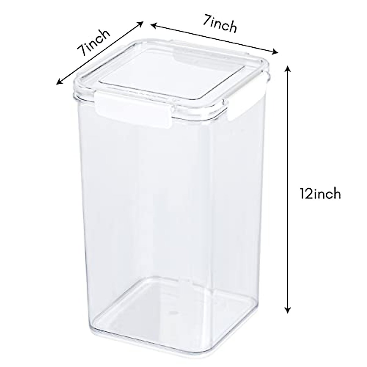 Baraiser Bread Box, Sandwich Size Bread Keeper, Bread Storage Container with Airtight Lid, Pack of 2