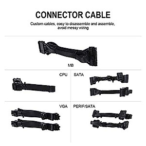 GOLDEN FIELD GPG750 Power Supply 750W Full Modular 80+ Gold Certified Computer PC ATX PSU 5 Years Warranty