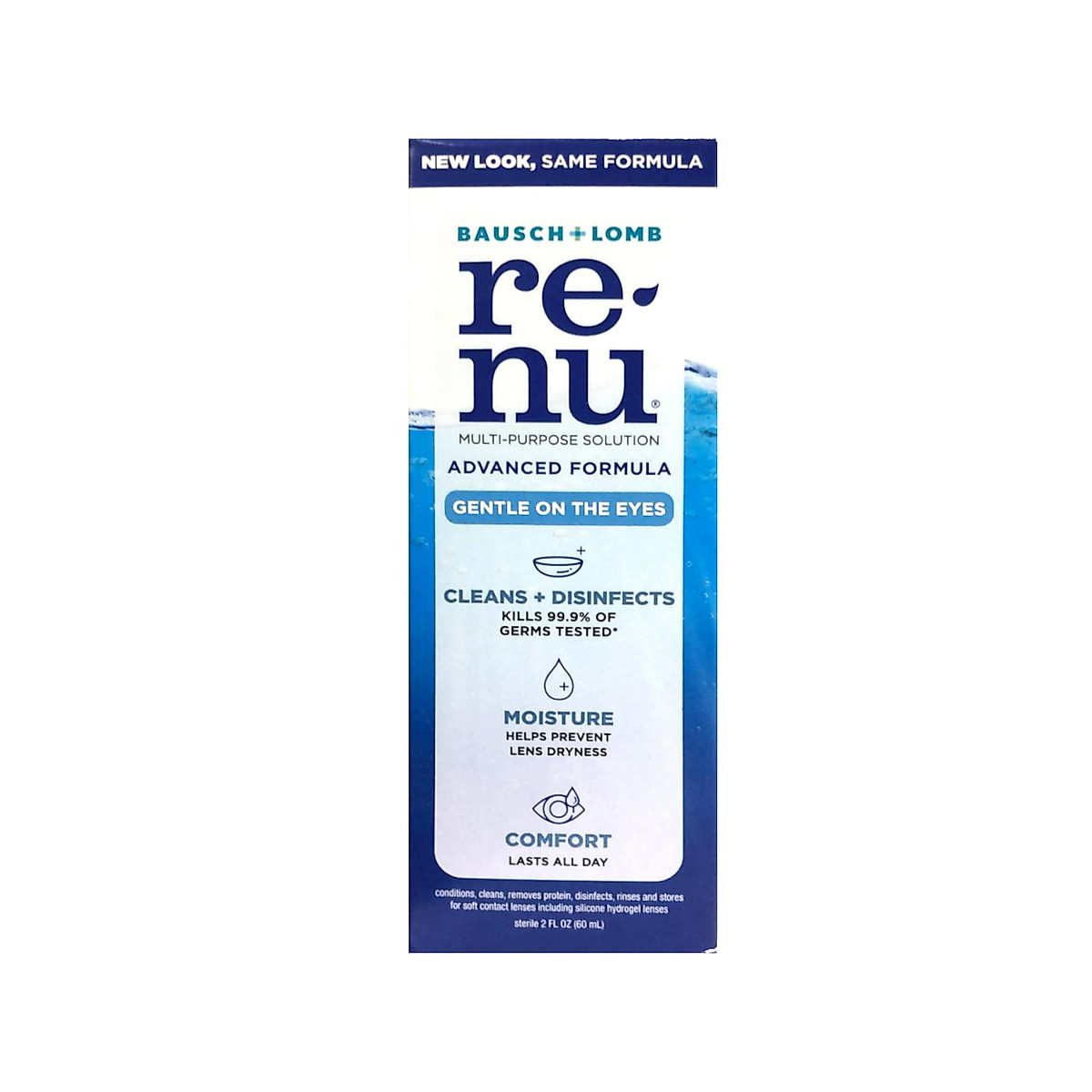 Renu Multi-Purpose Contact Lens Solution Travel Size,2 Fl Oz (Pack of 3)