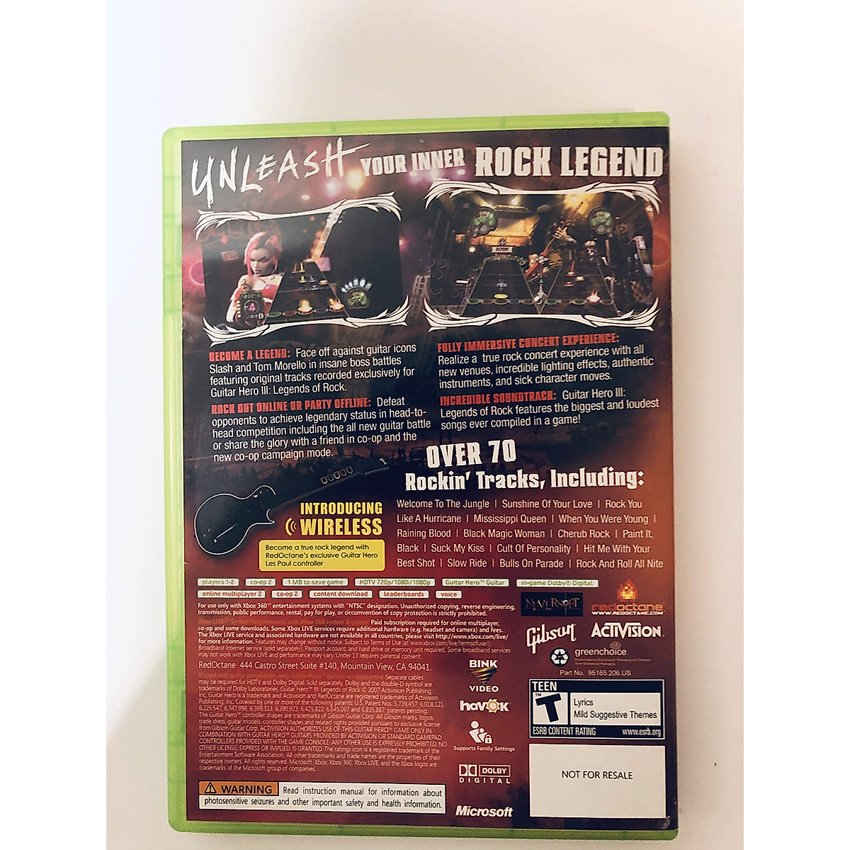 Guitar Hero 3 Legends of Rock for Xbox 360, Game Only (Renewed)