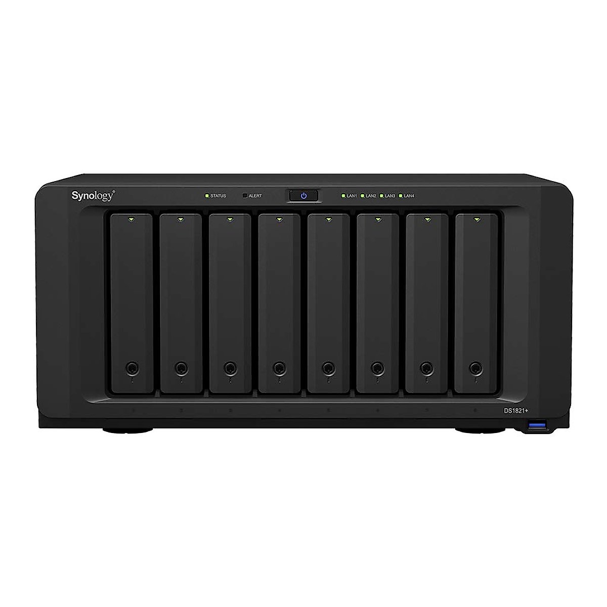 Synology DiskStation DS1821+ NAS Server for Business with Ryzen CPU, 32GB Memory, 32TB HDD, DSM Operating System, iSCSI Target Ready