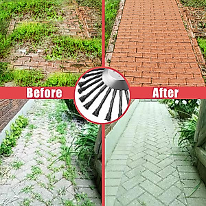 NeJesZoe 10 inch Unbreakable Steel Wire Weed Brush Cutter Trimmer Head,Lightweight Wired Trimmer Blade for Weed Trimmer,Wired Weed Trimmer Attachments Head (Adapters not Included)