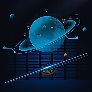 3D Hologram Fan Naked Eye LED Advertising Display Fan with 700 Video Library, 720P Hi-Resolution Holographic Projector Fan is Best for Business,Store,Shop,Bar (16.5 inch)