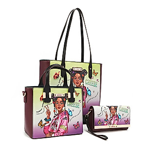 Nikky Alyssa Dreams Future Tote Bag 3 Pc Set