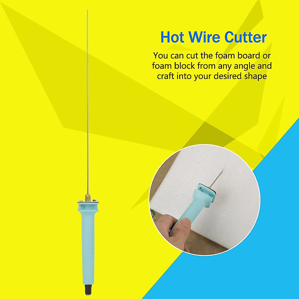 Foam Cutting Pen, Electric Foam Cutter Polystyrene Cutting Machine Pen Kit Foam Cutting Tool Hand Held Engraver, Craft Hot Knife Styrofoam Cutting Pen (Power Adapter not Included) (25cm(15v 2A))
