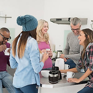 12-Cup Replacement Glass Carafe with Lids Compatible with Cuisinart Coffee Maker, CHW-12, CHW-12P1, DCC-1100BK, DCC-1200, DCC-1200P1, DCC-1200BKS, DCC-1200BMR, DCC-2650, DGB-550BK, DGB-625BC, SS-12