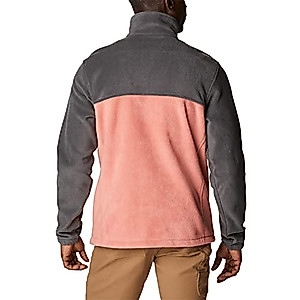 Columbia Men's Steens Mountain Full Zip 2.0, Shark/Dark Coral, Large