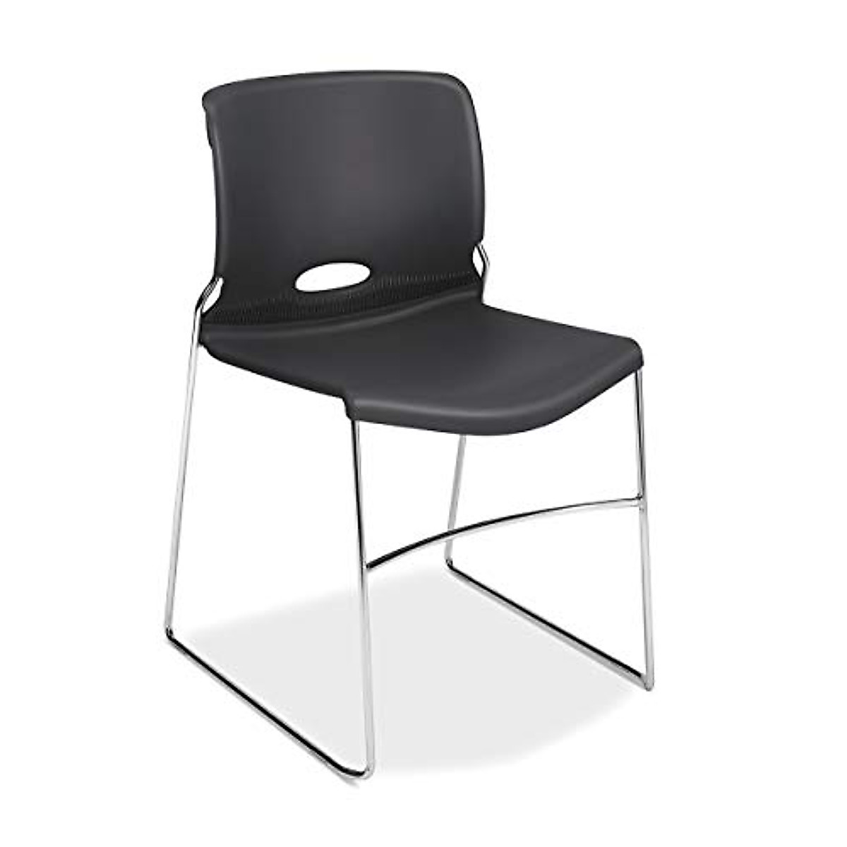 HON Olson Stacking Chair - Guest Chair for Office, Cafeteria, Break Rooms, Training or Multi-Purpose Rooms, Lava, 4 pack (H4041)