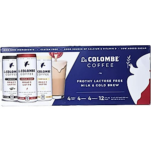 La Colombe Draft Latte Cold-Pressed Espresso Variety 9 oz Can (Mocha/Triple Shot/Vanilla, 12-pack)