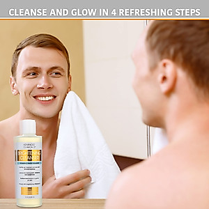 Advanced Clinicals Face Wash Brightening Vitamin C Facial Cleanser – Gentle Blackhead Facial Wash Hydrates Dry Skin, Daily Pore Minimizer For Age Spots, Hyperpigmentation, Acne, & Wrinkles, 8.2 Fl Oz