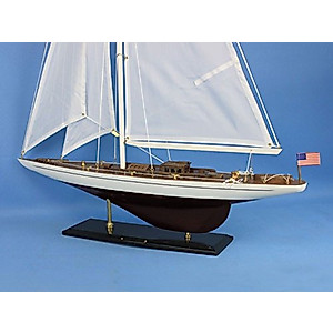 Hampton Nautical Wooden Ranger Model Sailing Yacht, 35"