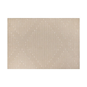 LIVEBOX Boho Rug for Bedroom, 3' x 5' Khaki Farmhouse Washable Area Rug for Kitchen,Moroccan Cotton Carpet Indoor Throw Rug Doormat for Laundry Room Hallway Entryway