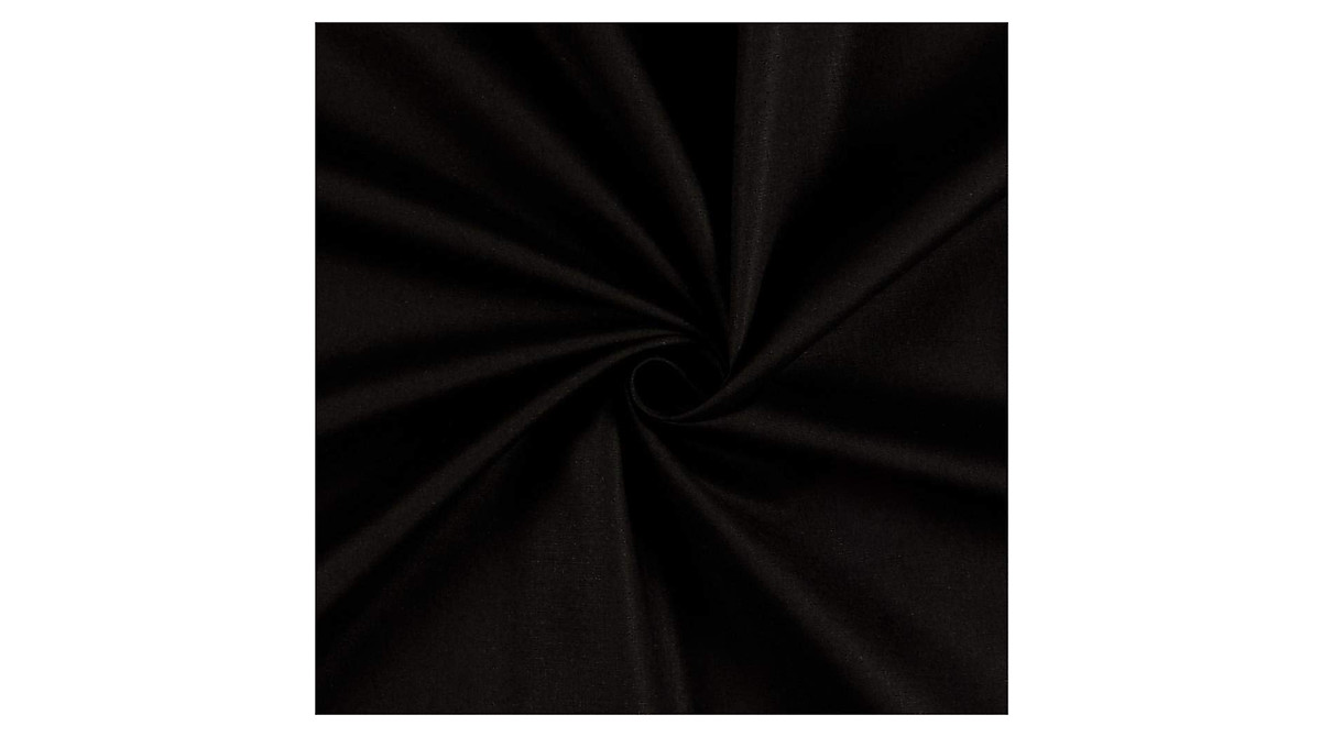Kona Premium Cotton Jet Black Fabric by the Yard | Robert Kaufman