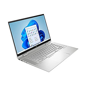 HP 2022 Envy x360 2-in-1 15.6" FHD Touchscreen Laptop, Intel Core i5-1135G7, 16GB DDR4 RAM, 1TB PCIe SSD, Backlit Keyboard, Intel Iris Xe Graphics, Webcam, Windows 11, Silver, 32GB SnowBell USB Card