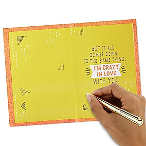 Hallmark Funny Love Card, Crazy (Romantic Valentines Day Card, Anniversary Card or Birthday Card)