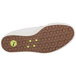 Puma Golf Women's Tustin Fusion Slip-ON Golf Shoe, Puma White-Puma White, 8