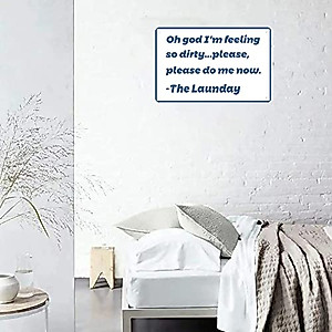 Im Feeling Dirty 12" x 8" Funny Laundry Tin Sign Laundry Room Farmhouse Home Decor