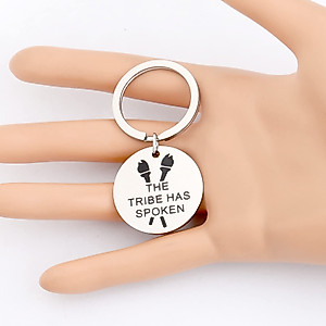 CENWA Survivor Jewelry Survivor Tv Show Inspired Gift Survivor Gift The Tribe Has Spoken Keychain (Tribe Has Spoken K)