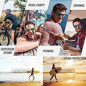 Pibupibu 10 Pack Neon Party Sunglasses Bulk, Wholesale Retro 80s Clear Colorful Mirrrored Lens Sunglasses Party Favors