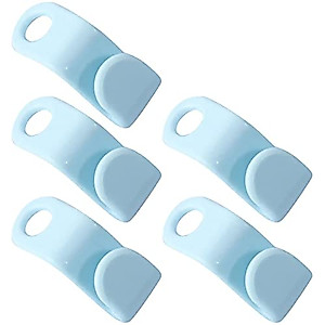 Clothes Hanger Connectors, Cascading Hooks, Anti-Slip Clothes Rack Connector, Space-Saving Closet Organizer Hangers Hookblue