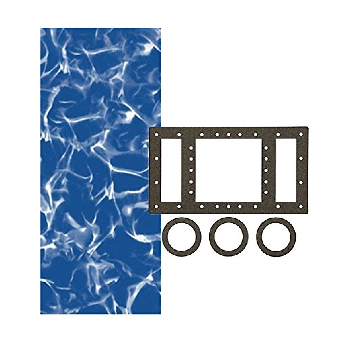 Smartline Sunlight 18-Foot Round Liner | Overlap Style | Up to 54-Inch Wall Height | 25 Gauge Virgin Vinyl | Designed for Steel Sided Above-Ground Swimming Pools | Universal Gasket Kit Included