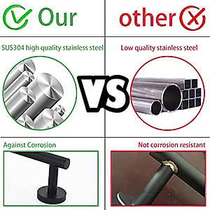 Hand Towel Holder for Bathroom, Matte Black Hand Towel Bar, SUS304 Stainless Steel Hand Towel Hanger, Wall Mounted Small Hand Towel Ring, 9 Inch Round Heavy Duty Towel Rack for Bathroom, Kitchen