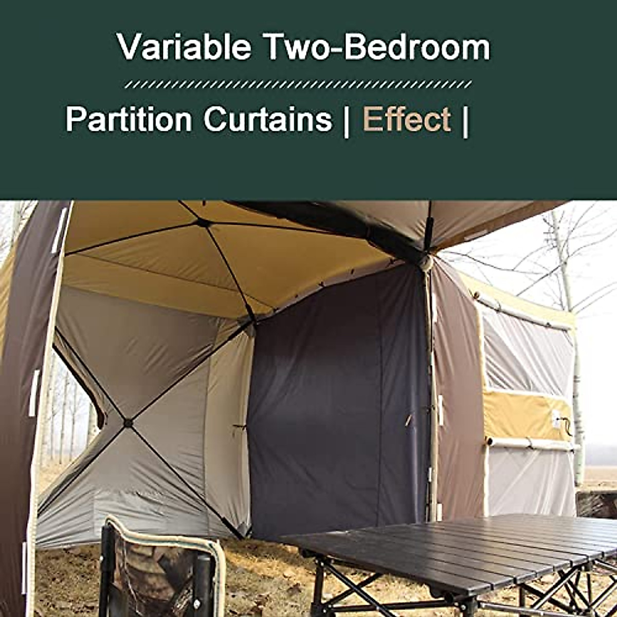 MERAXI Car Rear Tent Automatic Pop Up Tailgate Tent Rear Door Hatch Tent - SUV Trunk Tents Car Tail Tent with Big Screen & Extendable Awning