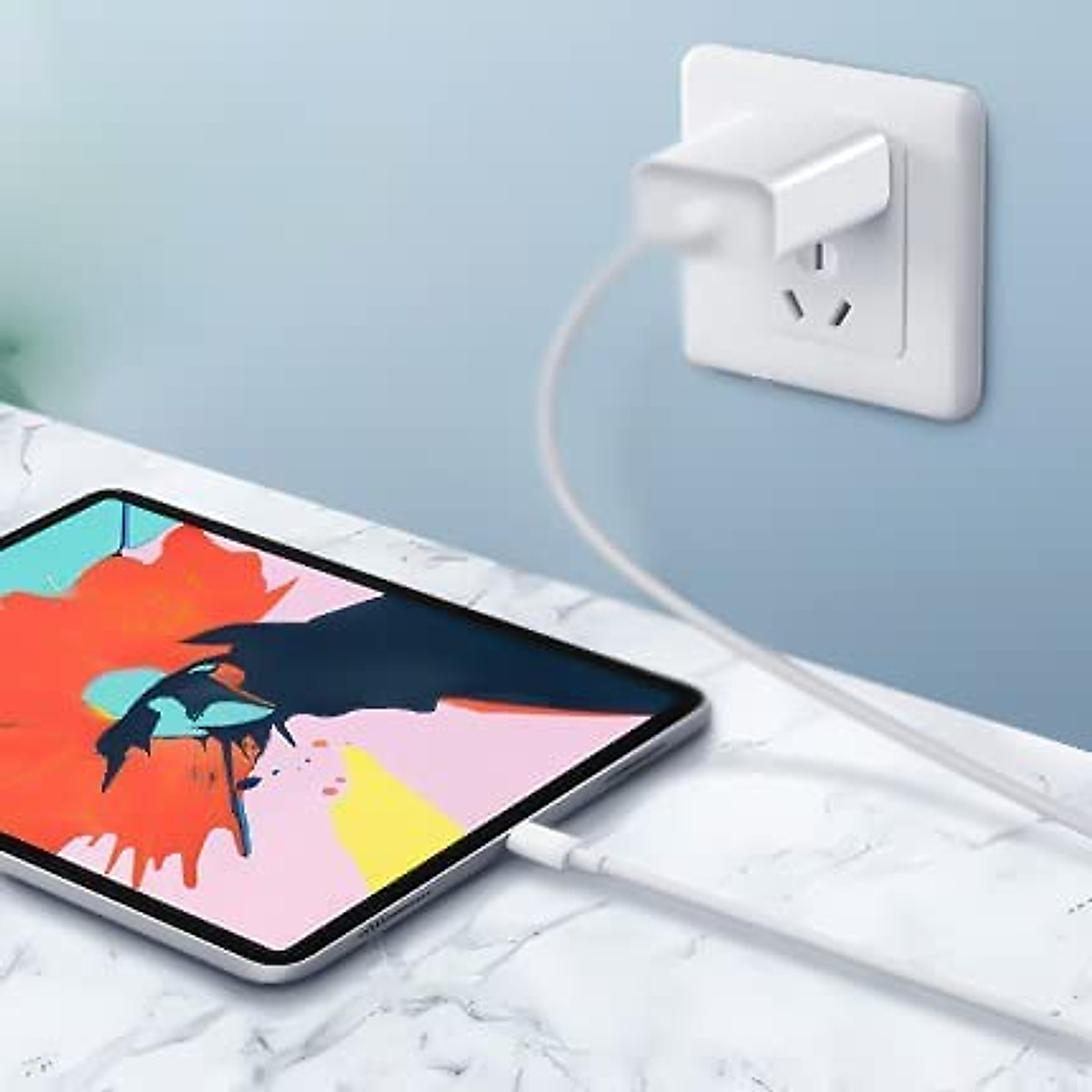 ROORUZ 6.6 Ft USB-A to USB-C Cable for iPad Pro, Mini & Air