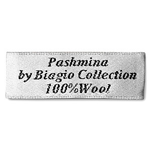 Biagio 100% Wool Pashmina Solid Scarf YELLOW Color Womens Shawl Wrap Scarves