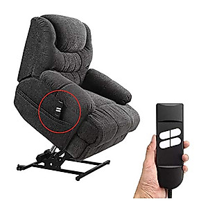 Sybboda Up and Down 4 Button 5pin Roll Line 180° Electric Sofa Remote Hand Control for Lift Chair or Power Recliner