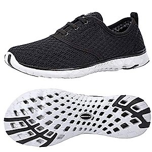 ALEADER Women's Stylish Quick Drying Water Shoes Black 9 D(M) US