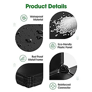 Puroma Closet Organizer 6 Cube Storage Organizer, Clothes with Mallet DIY Organizers and Storage, Portable Shelves Cabinet for Home, Office, Bedroom