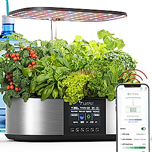 LetPot LPH-Max 21 Pods Hydroponics Growing System, [Automatic Irrigation & 3X-Faster Grow Light] Smart Hydroponics Growing System Indoor Garden, APP & WiFi Controlled Self-Managed Nurturing & Watering