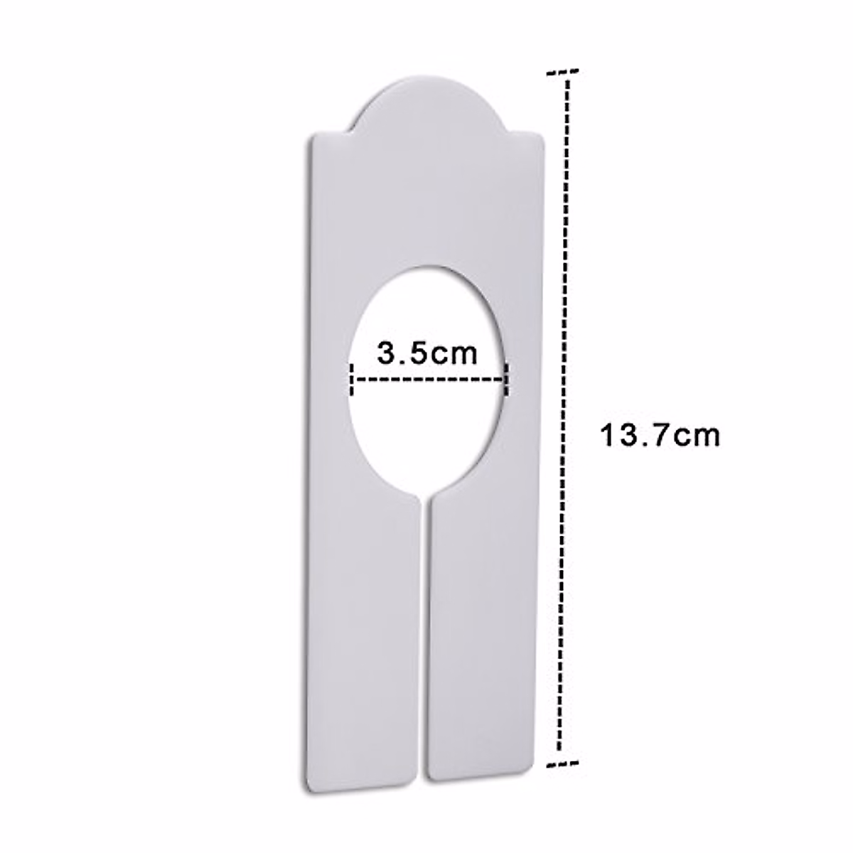 WILLBOND 20 Pack Clothing Rack Dividers Closet Dividers Rectangular Blank Hanging Clothes Dividers for Closet Cloth Home Store