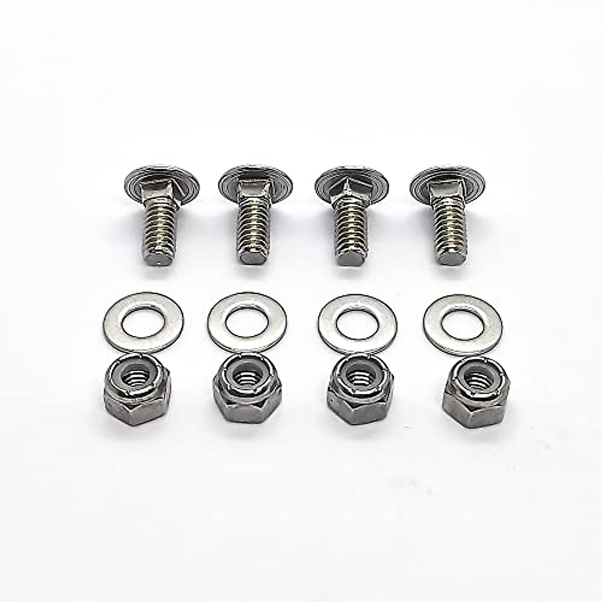 4pcs 784-5581A Carriage Bolts Nuts and Washers Kit Replacement 784-5581A Shave Plate Scraper Bar (5/16-18) 5/8"