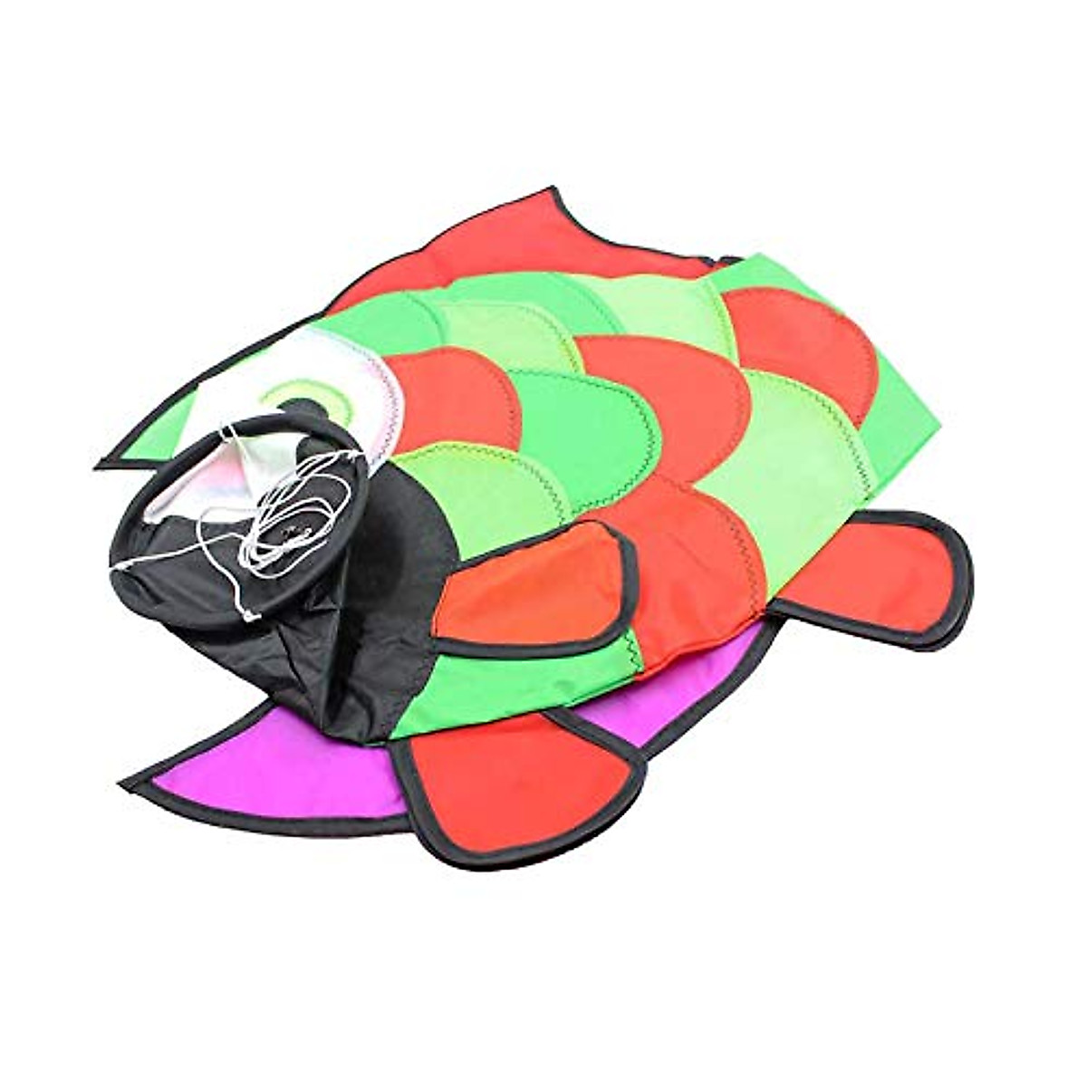 C COMCROSFLY Rainbow Fish Windsock, Wind Socks Outdoor Hanging for Outdoor Patio Garden Decorative Wind Spinners 31 in Hanging Fish