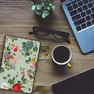 Case for All-New Kindle Fire HD 10 & 10 Plus Tablet 11th/13th Generation 2021/2023 Lightweight Smart Case Adjustable Stand Protective Cover with Auto Wake/Sleep - Vintage Floral Flowers