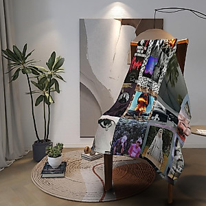 Dustinca Suicide Boys Album Collage Flannel Air Conditioning Blanket Home Decor Fleece Blanket 30x40 Inch