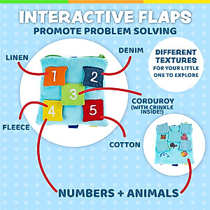 Buckle Toys - Bubbles Square - Toddler Learning Activity - Develop Motor Skills and Problem Solving - Travel Toy for Toddlers 1-3