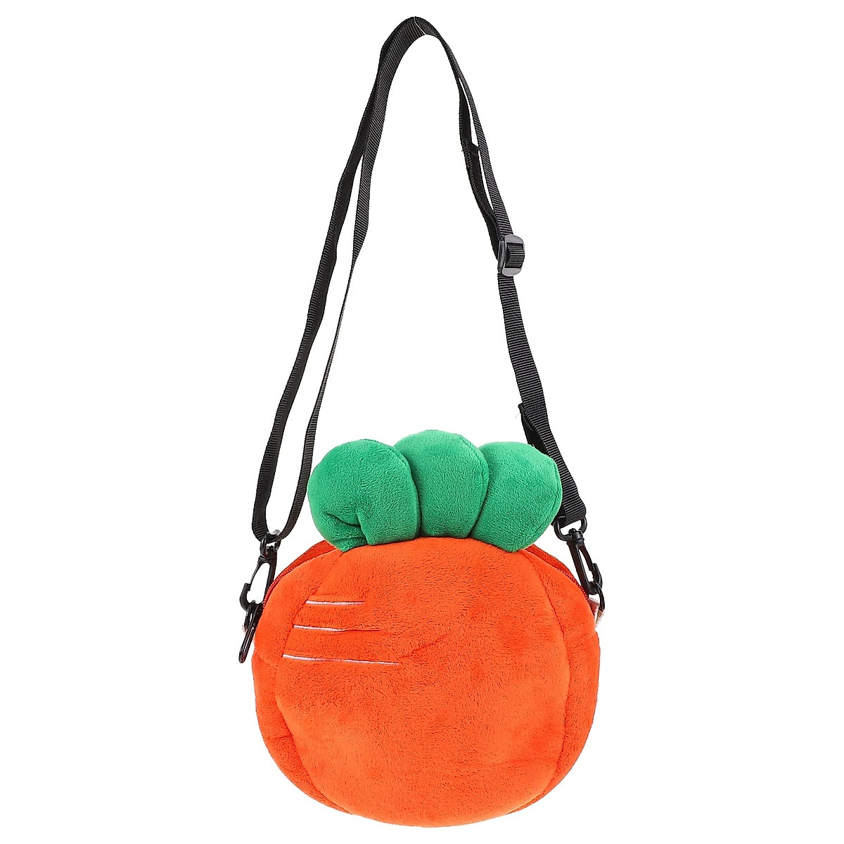 Carrot Plush Bag Chic Girls Shoulder Pouch Decorative Mobile Phone Keys Bag Cute Portable Daily Bag