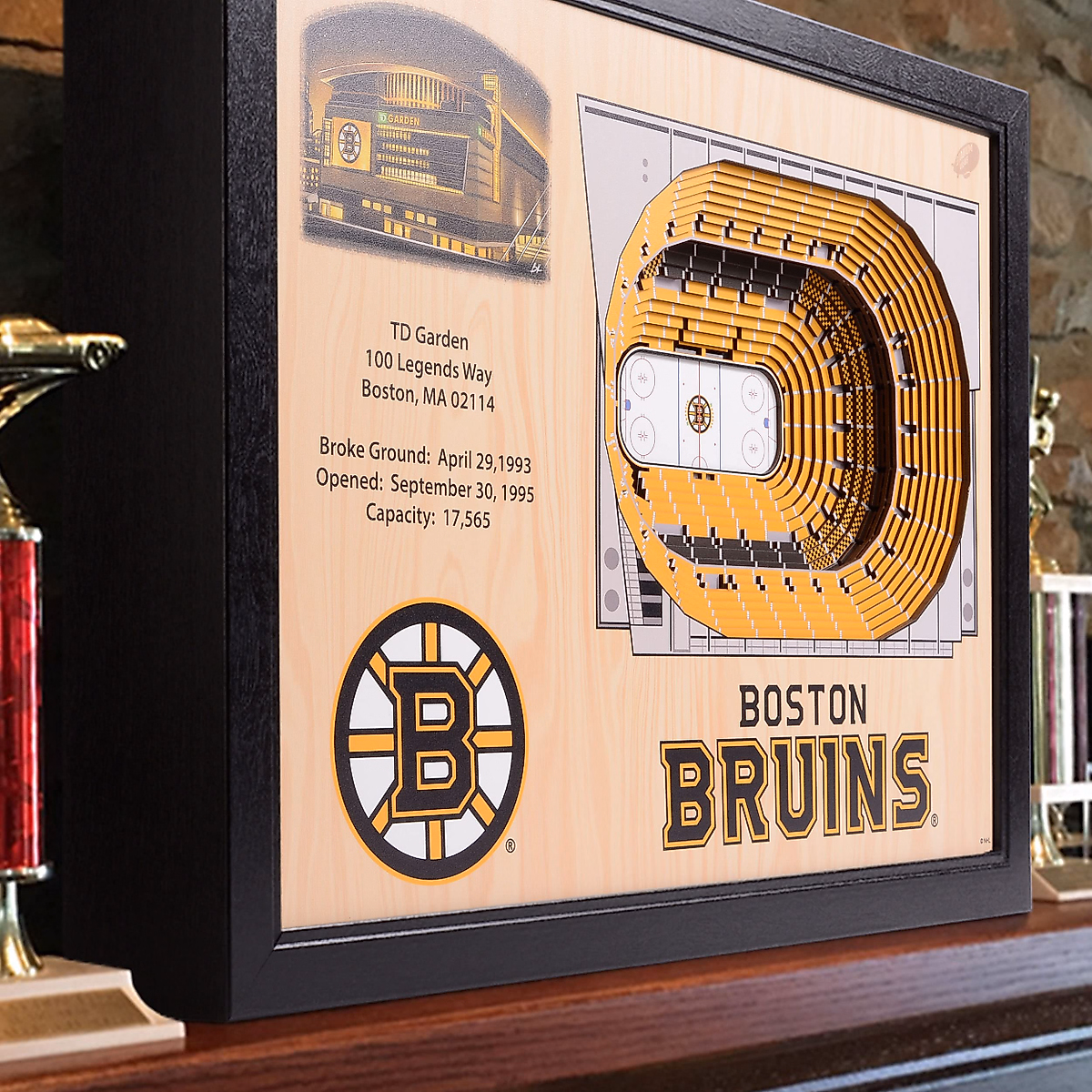 YouTheFan NHL Boston Bruins 25-Layer StadiumViews 3D Wall Art - TD Garden