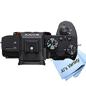 Sony Intl Sony a7 III Full-Frame Mirrorless Interchangeable-Lens Camera with 3-Inch LCD (Body Only), Tripod, Case, and More (11pc Bundle) (Renewed), Black