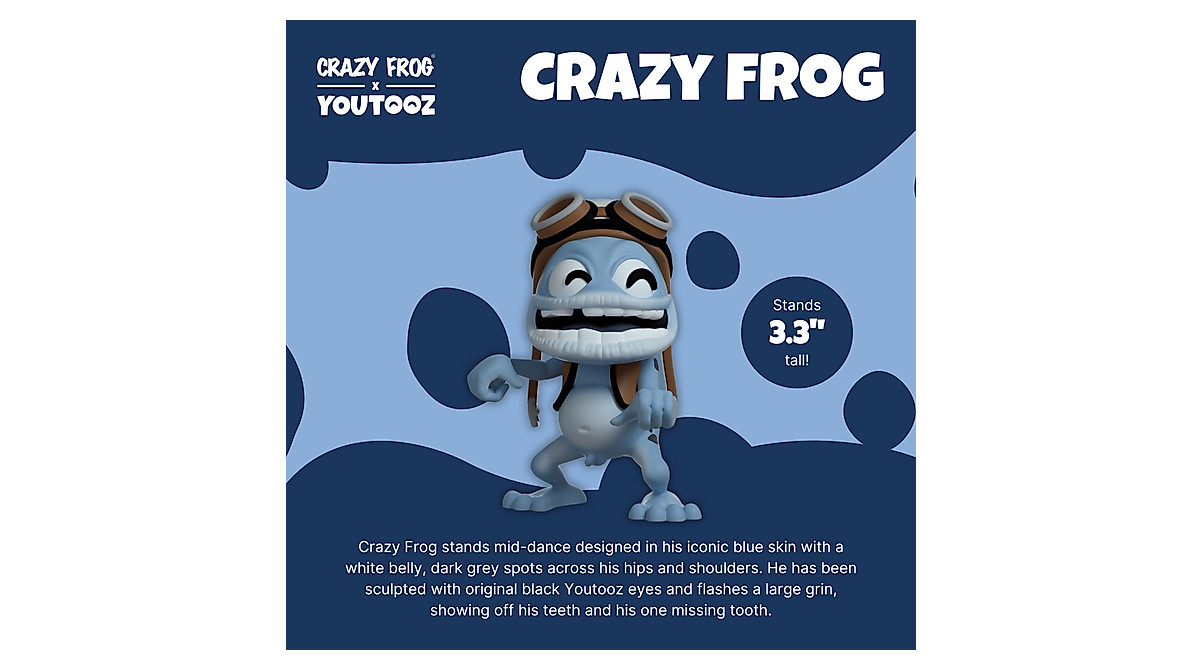 YouTooz Crazy Frog Vinyl Collectible Figure - Unique Meme Gift